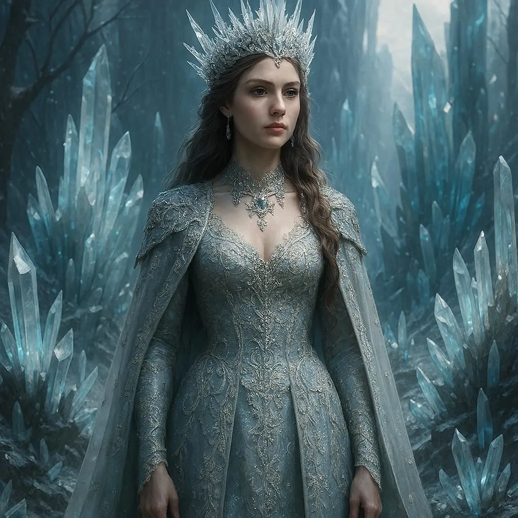 Empress of the Crystal Forest Wallpaper 1024x1024 - HDPeek.com