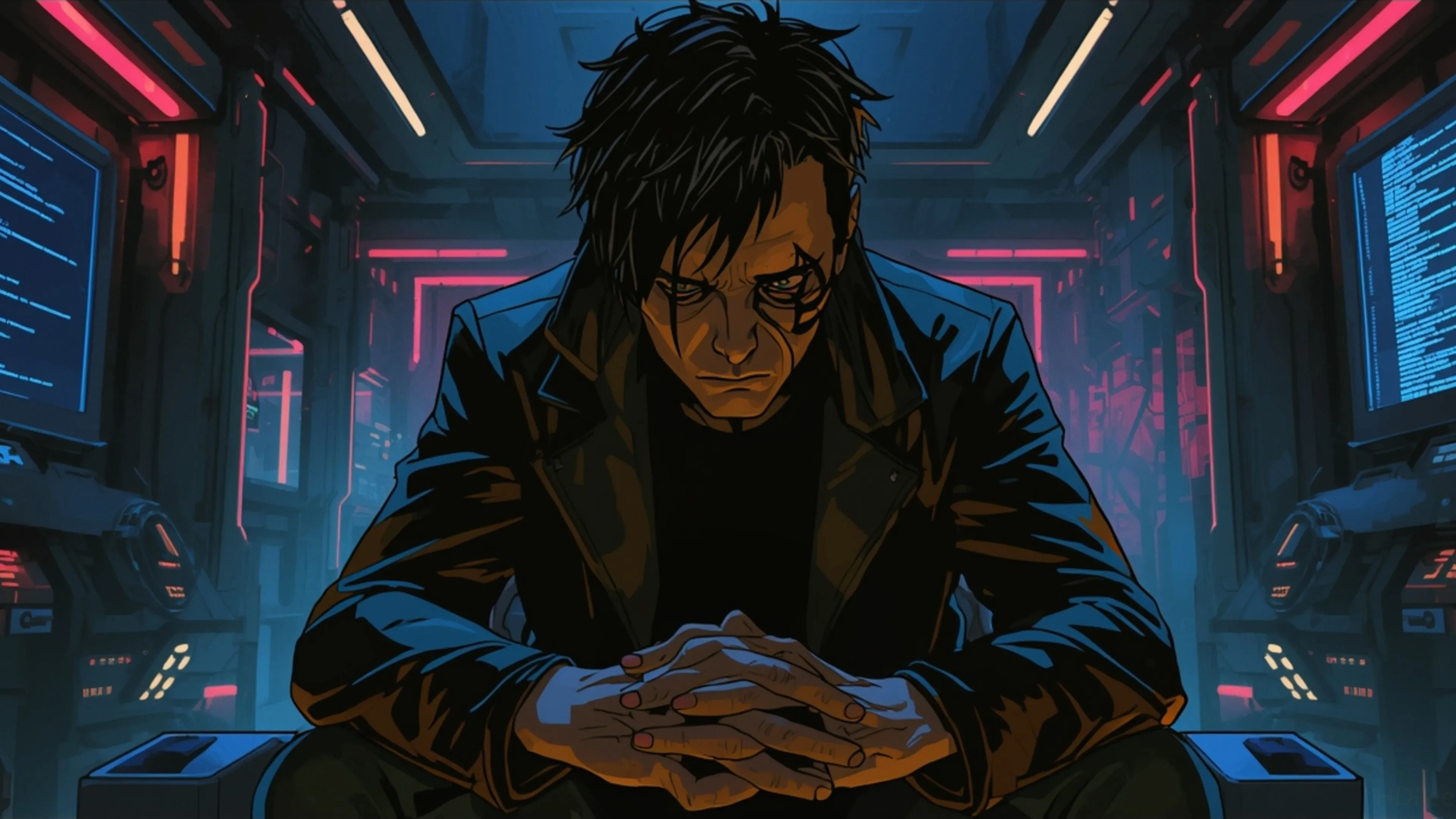 🧙‍♀️ Cyberpunk Edgerunners David Martinez Sad Scene 4K Wallpaper