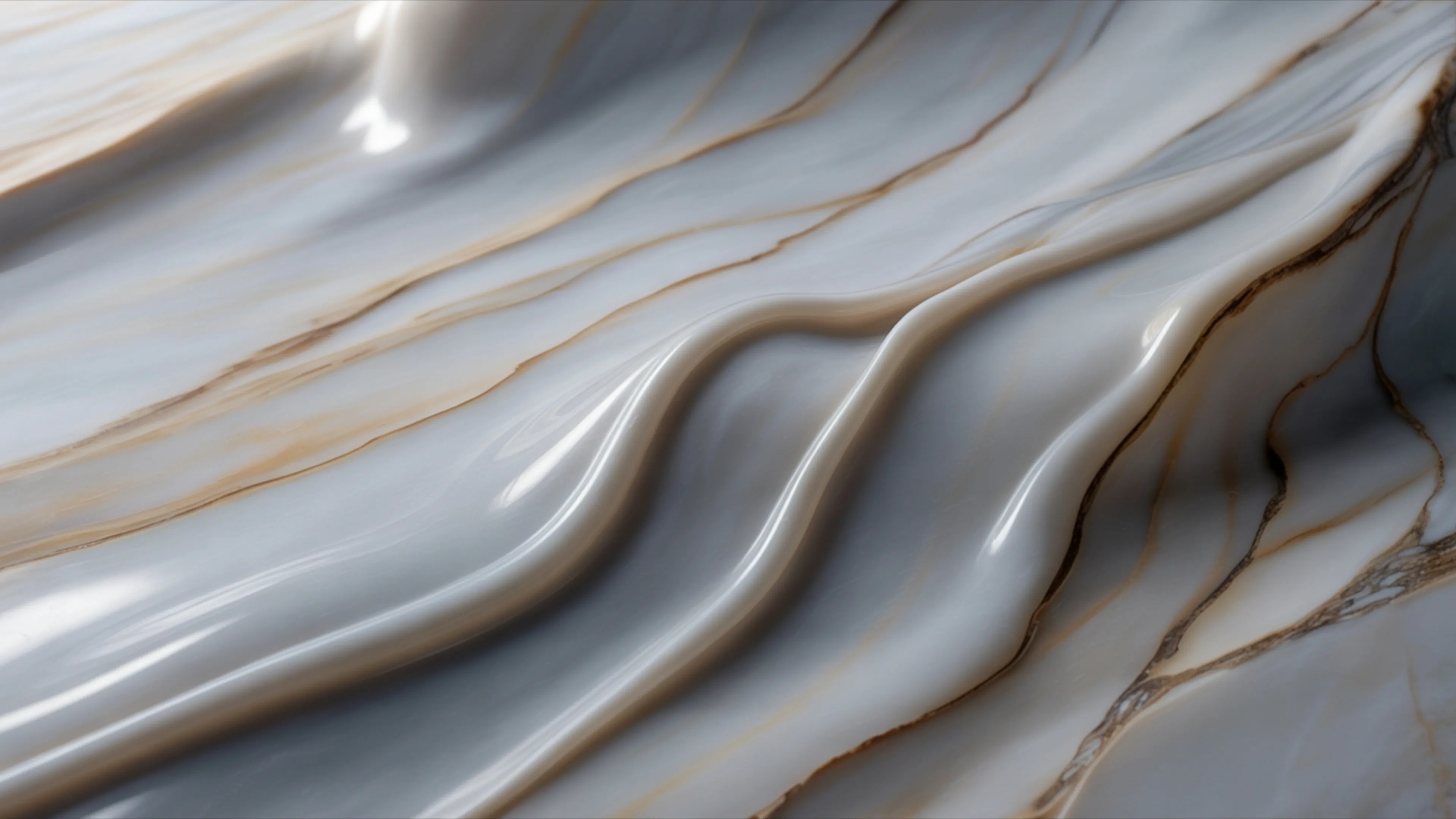 Soft Marble Texture With Fluid White Veins Wallpaper 4K UHD (3840x2160 ...