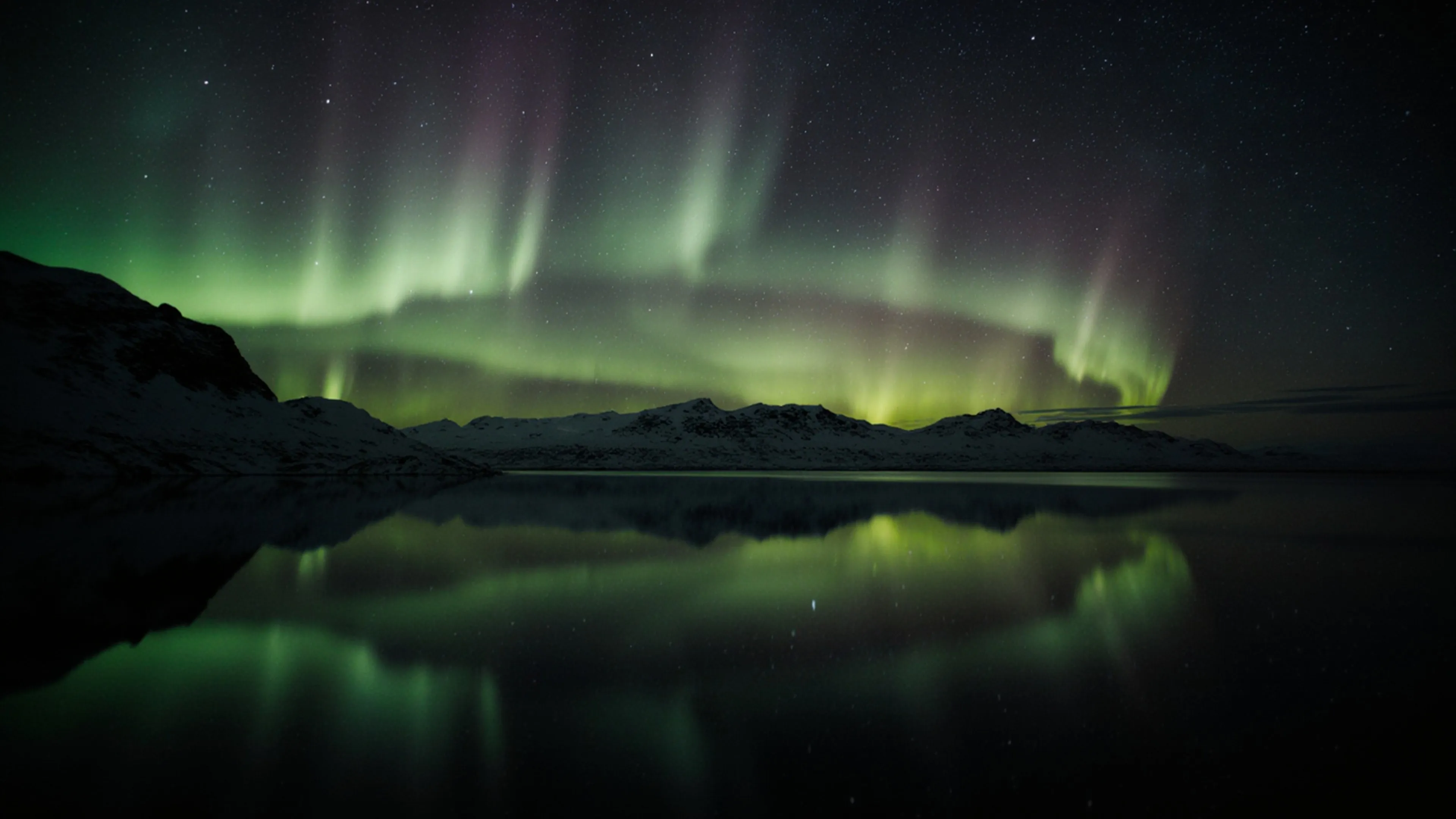 Aurora Borealis Northern Lights Reflection Wallpaper 4K UHD (3840x2160 ...