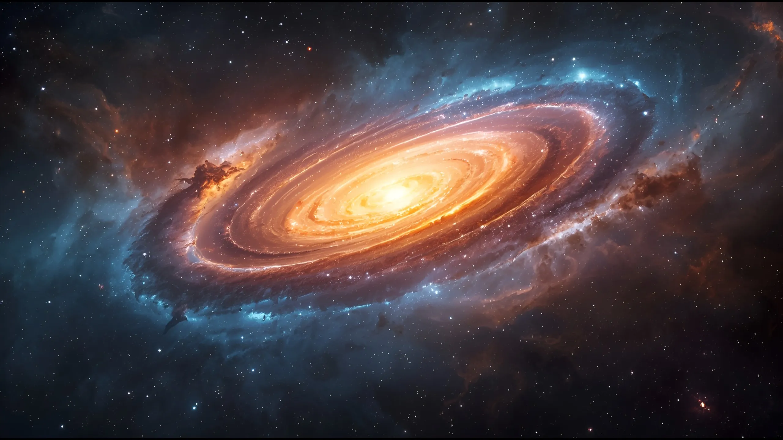 Cosmic God of Creation Galaxy Art Wallpaper 2K QHD (2560x1440) - HDPeek.com