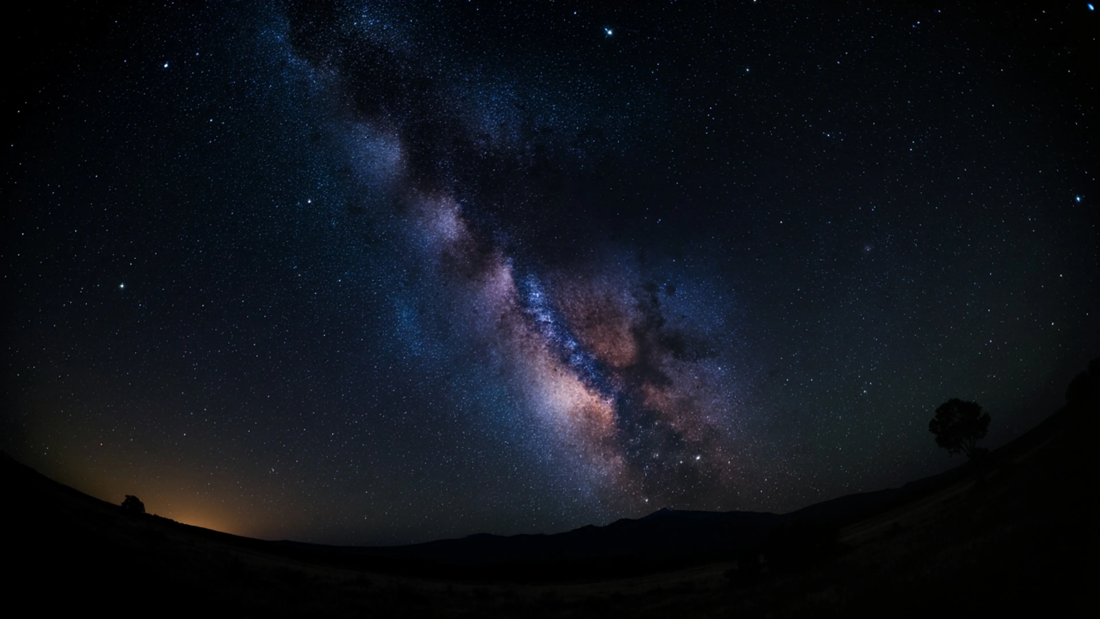 Starry Night Sky Milky Way Panorama Wallpaper 4K UHD (3840x2160 ...